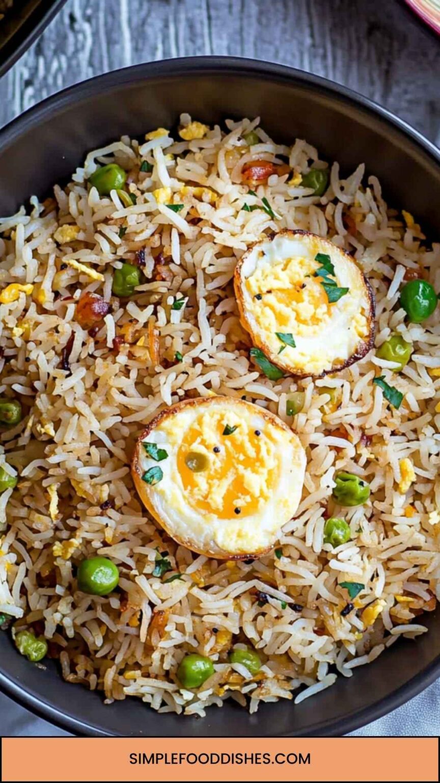 Indian Egg Fried Rice Recipe - Simple Food Dishes