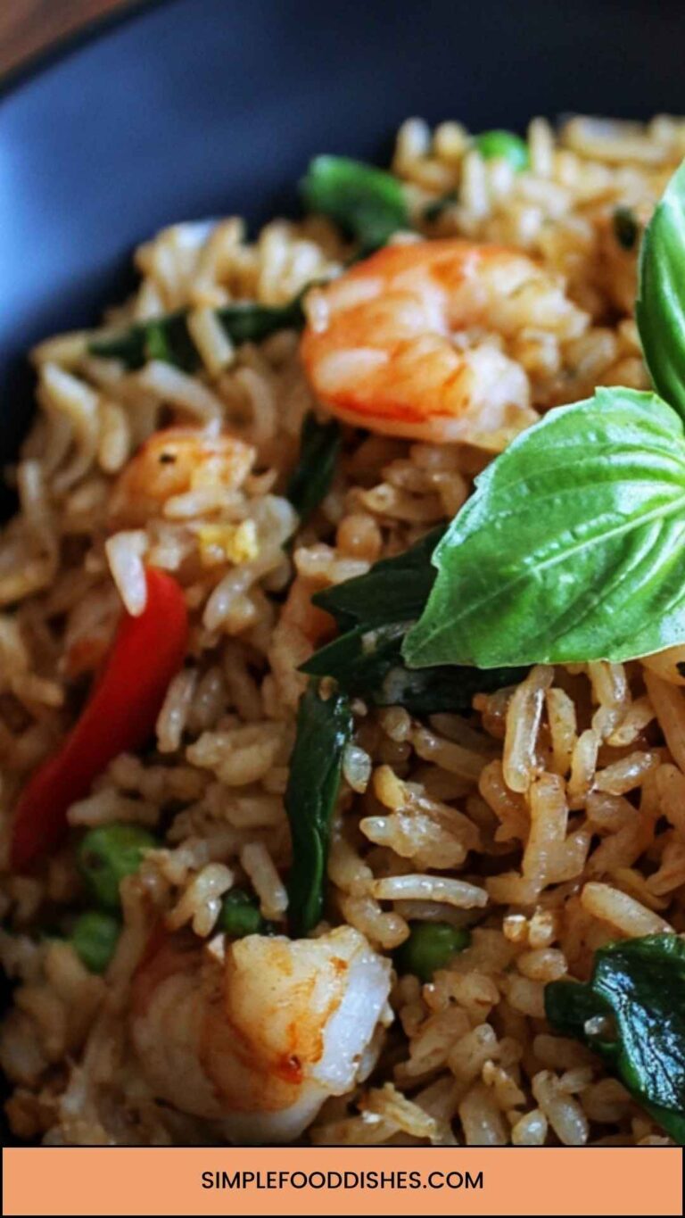 Thai Basil Fried Rice Recipe - Simple Food Dishes
