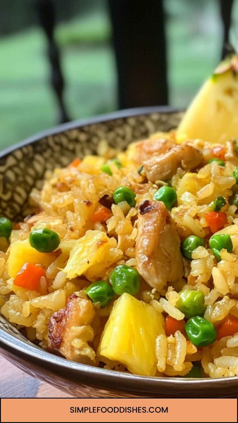 Pineapple Chicken Fried Rice Recipe - Simple Food Dishes
