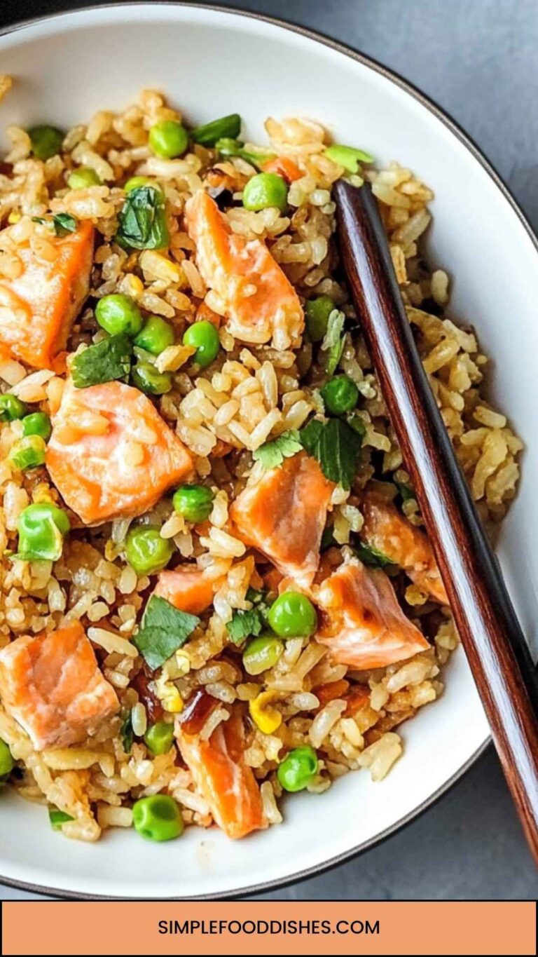 Salmon Fried Rice Recipe - Simple Food Dishes
