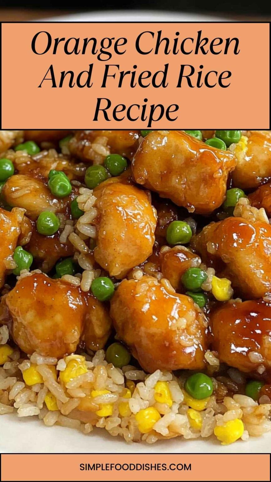 Orange Chicken And Fried Rice Recipe - Simple Food Dishes