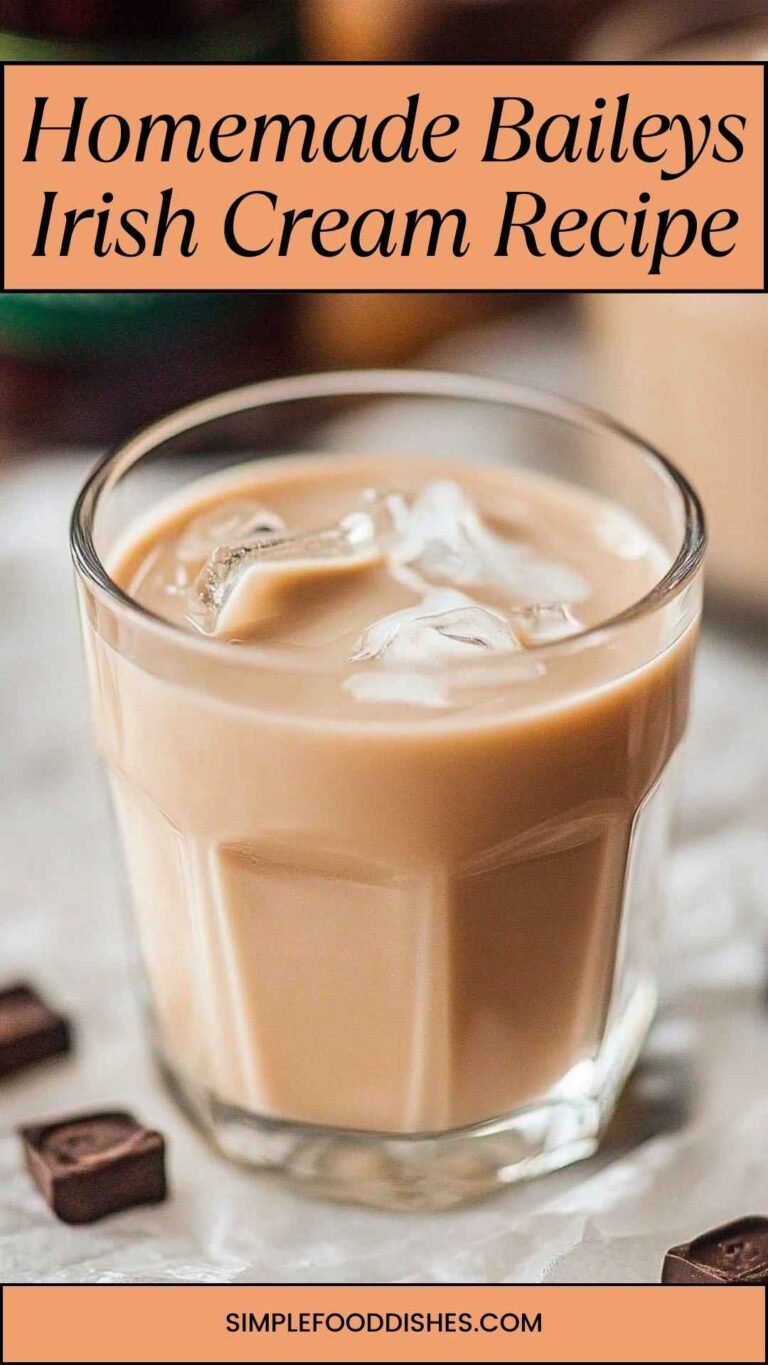 Homemade Baileys Irish Cream Recipe - Simple Food Dishes