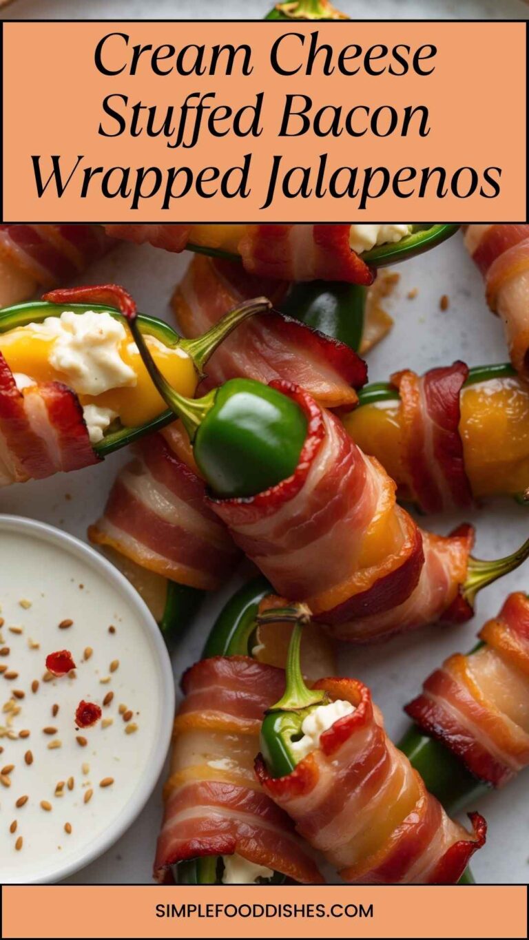 Cream Cheese Stuffed Bacon Wrapped Jalapenos - Simple Food Dishes