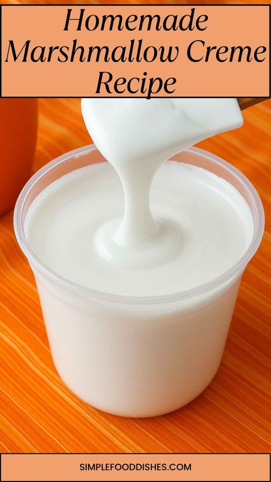 Homemade Marshmallow Creme Recipe - Simple Food Dishes
